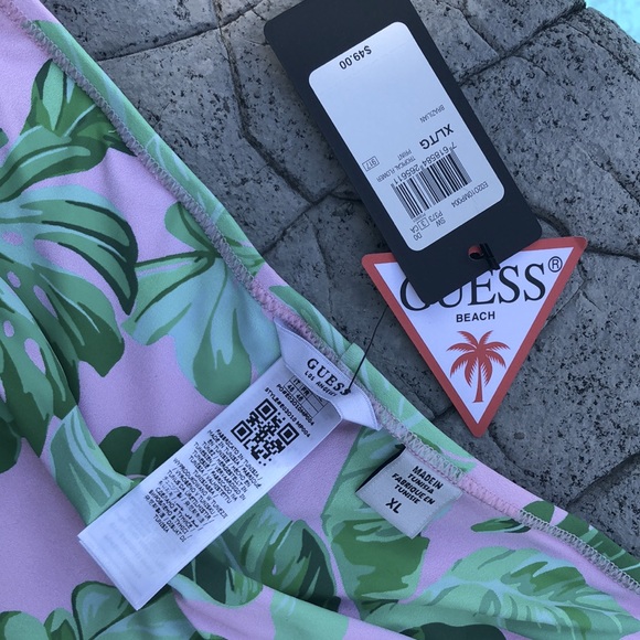 Guess | Swim | Guess Beach Xl Plm Beach High Cut Swim Bottom Reversible ...